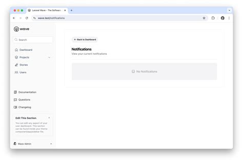 wave · user notifications