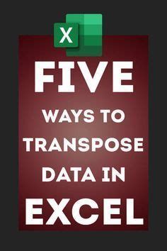 Transpose Data In Excel Shift Columns To Rows Or Rows To Columns 5 Methods Explained Artofit