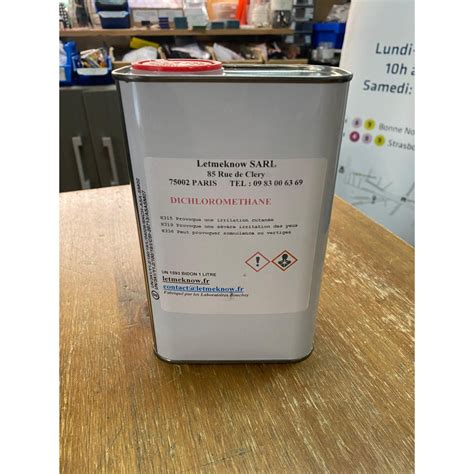 Dichlorométhane Chlorure De Méthylène 1l Letmeknow