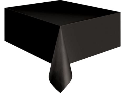Black Plastic Tablecover