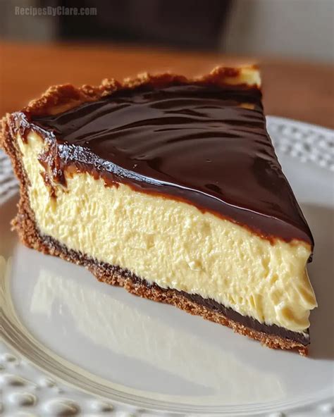 Boston Cream Pie Cheesecake A Decadent Dessert With Creamy Filling