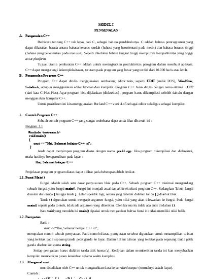 Praktikum Pemrograman Sistem Cpp