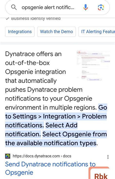 Ramya Bai K On Linkedin Alert Notification Through Opsgenie In Dt To Create An Alert Notification…