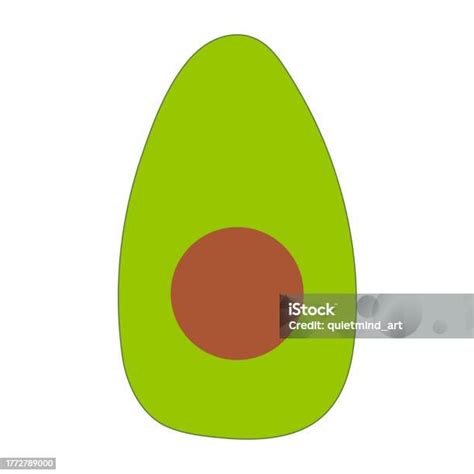 신선한 아보카도 과일 흰색 배경 평면 디자인 벡터 일러스트 레이 션에 고립 0명에 대한 스톡 벡터 아트 및 기타 이미지 0명 갈색 건강한 식생활 Istock