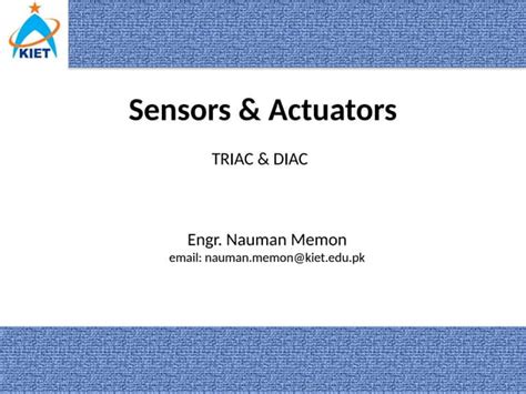 Lecture Triac Diac And Solid State Relay Pptx
