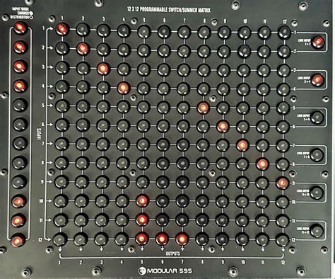 Moon Modular 595 12x12 Programmable Switch Summer Matrix Archive Schneidersladen Modular