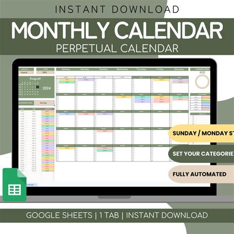 color coded schedule etsy