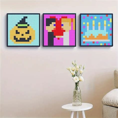 led pixel display pixel art 16x16 led temu new zealand