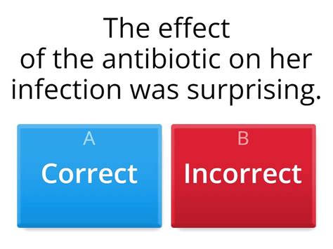 Affect Vs Effect Quiz
