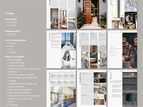 Interior Design Project Closure Packet Template Portrait Client