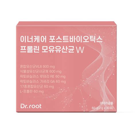 파워딜 이너케어 포스트바이오틱스 Vl8 여성 질 유래 유산균 2g 30포 프롤린 모유유산균 티몬
