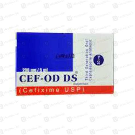 Cef Od Ds 200mg5ml 30ml Suspension Price In Pakistan Uses Dosage Side Effects