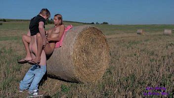 Sex Between Hay Bales Between Two Babemates XNXX COM