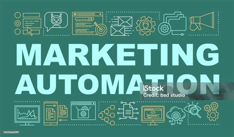 Marketing Automation Word Concepts Banner Digital Marketing Tactic Software Platform
