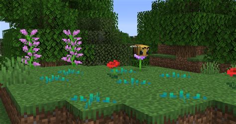 The New Nether Sprouts Look Pretty Good With Other Foliage In Overworld