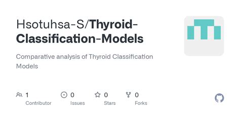 Github Hsotuhsa S Thyroid Classification Models Comparative Analysis Of Thyroid