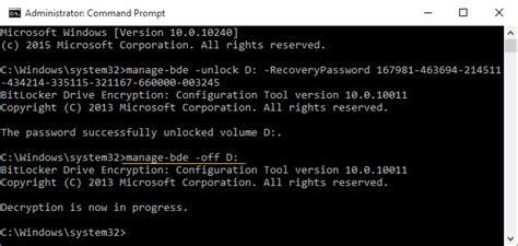 Как расшифровать диск с шифрованием Bitlocker из командной строки в