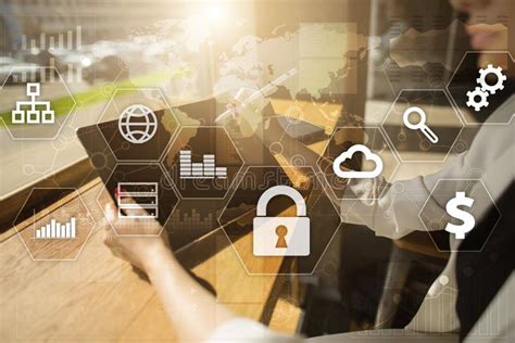 Data Protection Cyber Security Information Safety And Encryption Internet Technology And