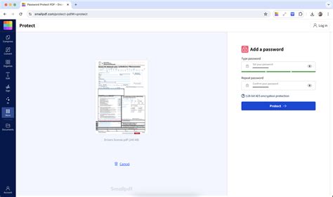 How To Encrypt A PDF Online For Free Smallpdf