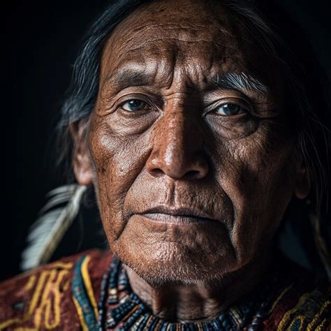 Portraits Of Indigenous Leaders Premium Ai Generated Image