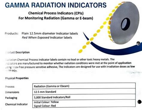 Paper Gamma Radiation Indicator Label At ₹ 4500pack In Thane Id