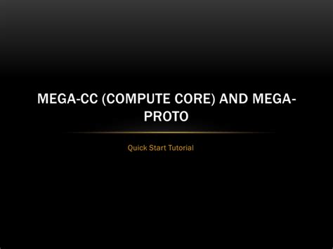 Mega Cc Compute Core And Mega