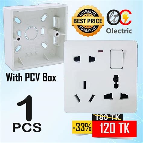 5 Pin Multi Function Universal Wall Switch Socket Universal Socket