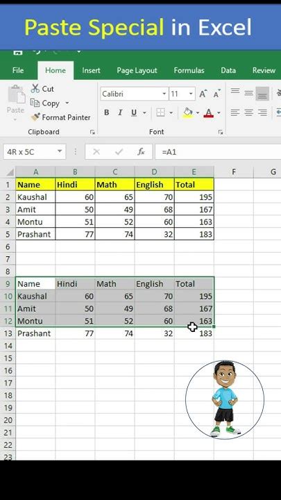 paste special in excel excel exceltips exceltutorial shorts msexcel youtubeshorts