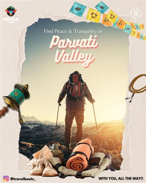Explore Parvati Valley With Travel Boots Travel Poster Design Travel