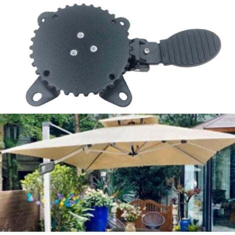 Base De Parasol De Jardin Rotative à 360° Support De Parasol Support