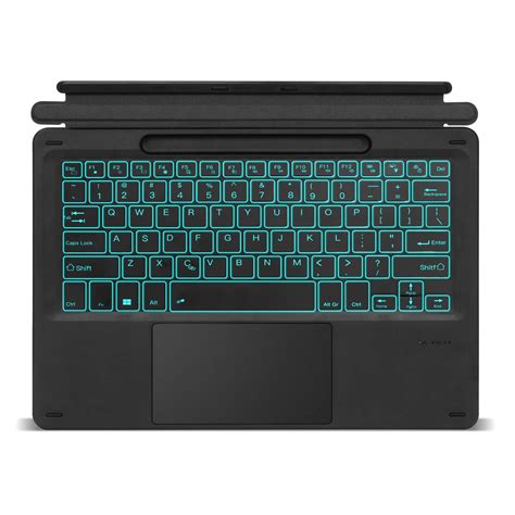 Buy Surface Pro 11 Magnetic Wireless Bluetooth Keyboard With Touchpad 7 Color Backlit Keyboard
