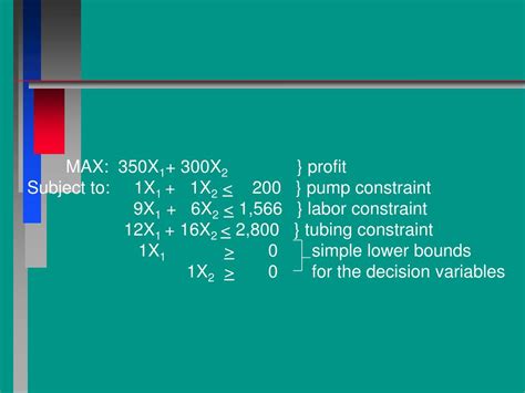 Ppt Solving Lp Problems In A Spreadsheet Powerpoint Presentation Free Download Id6890503