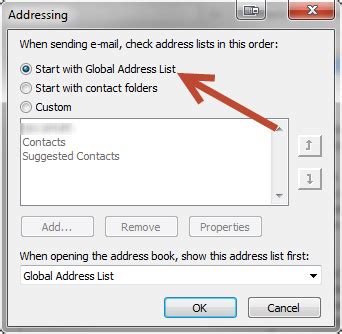 How To Set The Default Address Book In Microsoft Outlook 2010