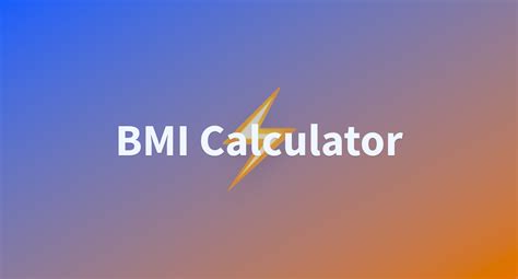Bmi Calculator A Hugging Face Space By Ronictk89