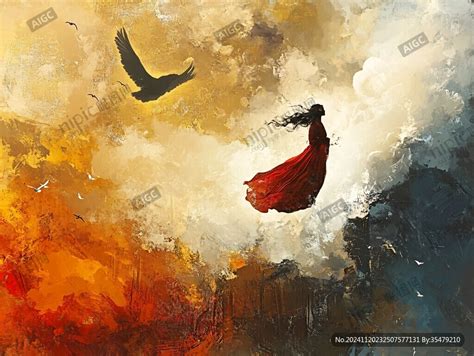 Ai创作图飞鸟的美人 意境人物插画 自由热情艺术插画 风美女插画 飞鸟抽象画 梦幻人物创意插画 梦境梦乡飞舞 唯美意境画 大气意境画 鸟人插画 唯美飘逸 唯美印象画 梦幻意境画 玄幻意境画 飞