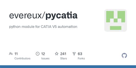 Github Evereuxpycatia Python Module For Catia V5 Automation