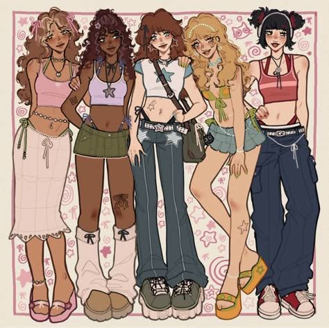 Y2k Fashion Drawing
