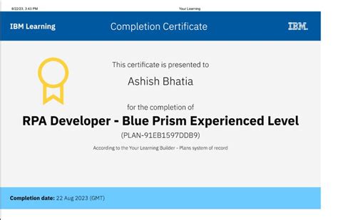 Ashish Bhatia On Linkedin View My Verified Achievement