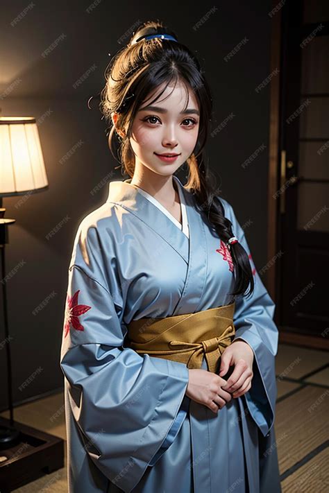 Premium Ai Image Japanese Young Beautiful Girl Model Wearing