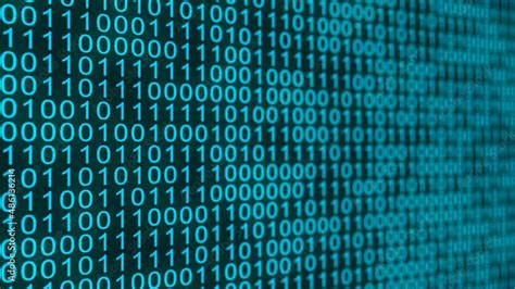 Binary Code Zeros And Ones On Screen Programming Concept Coding