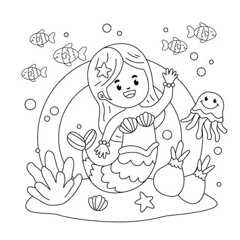 공룡과 귀여운 색칠하기 책 프리미엄 벡터