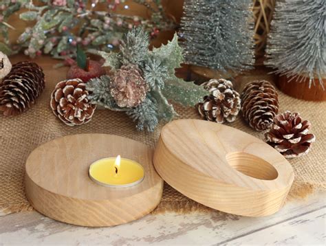 Wooden Tea Light Holder