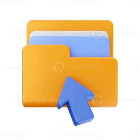 3d folder file icon illustration 22362124 png