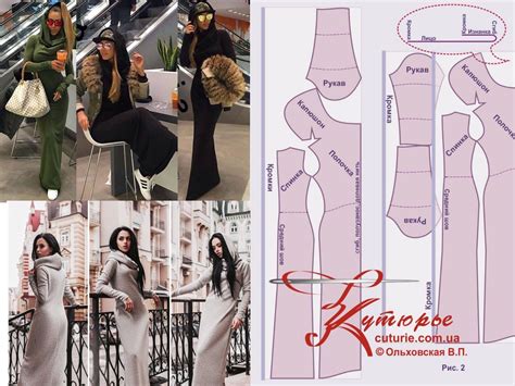 Выкройка длинного в пол платья водолазки с капюшоном и как сшить своими