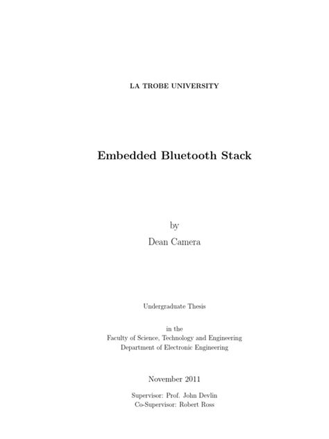 Embedded Bluetooth Stack Pdf Bluetooth Embedded System