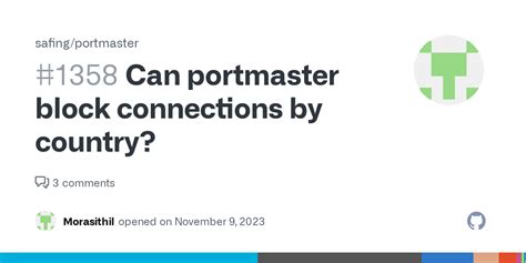 Can Portmaster Block Connections By Country · Issue 1358 · Safing