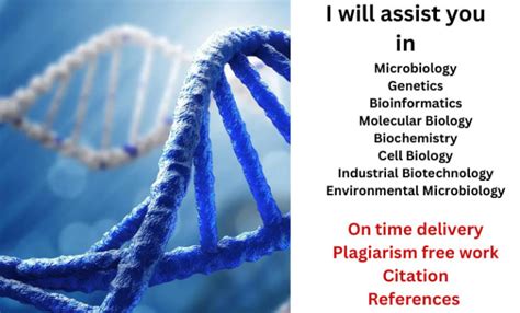 Help In Microbiologybioinformatics And All Biology Tasks By Adilmalik321 Fiverr