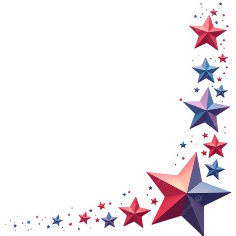Usa Flag Stars Border Frame Clipart Illustration Usa Flag Stars Border
