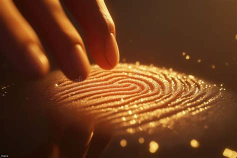 Three Dimensional Loop Fingerprint Design Showcasing The Intricacy And