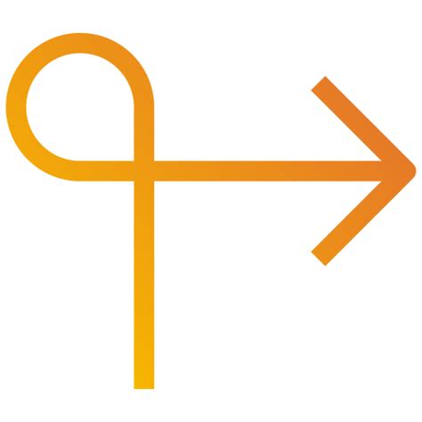Looping Arrow Generic Gradient Outline Icon